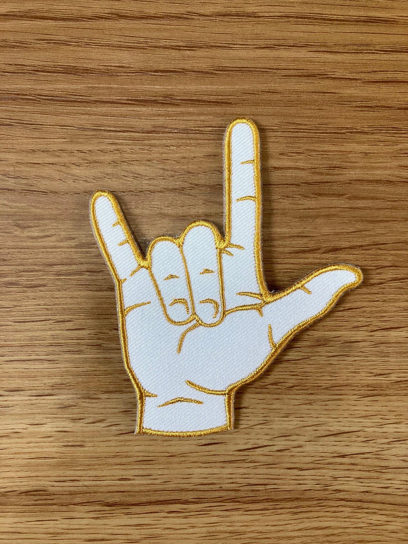 I Love You Hand Symbol Iron on Patch - Etsy