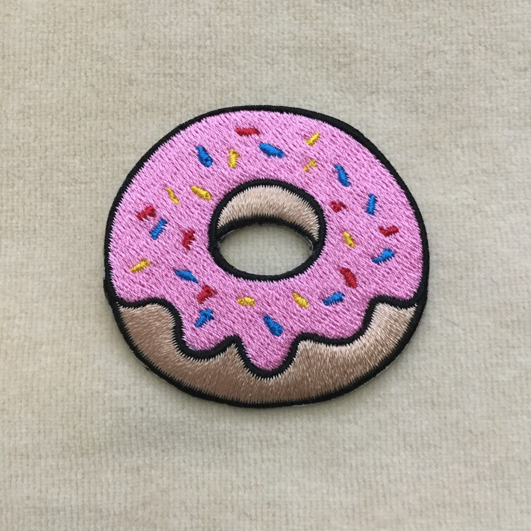 Donut Iron on Patch - Etsy