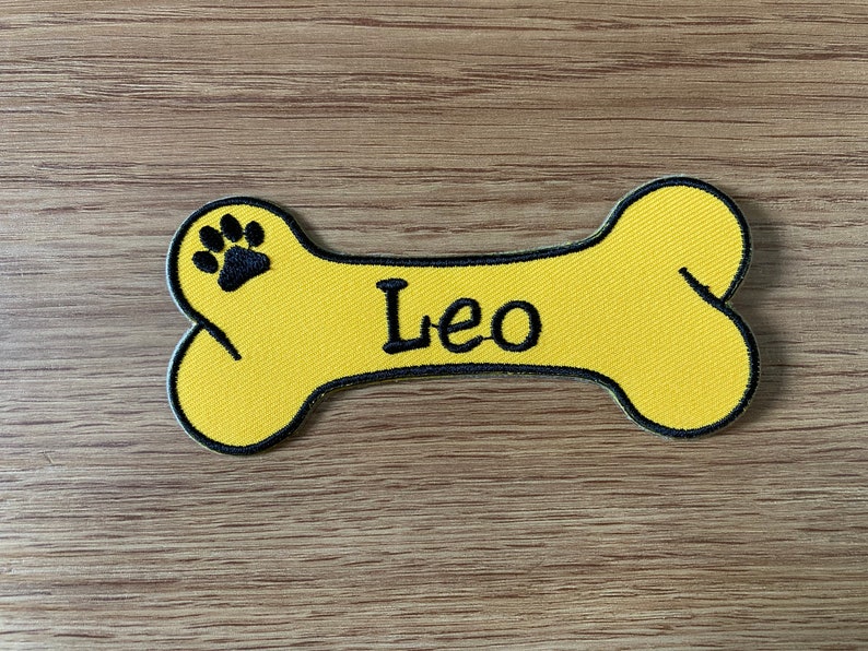 Dog Bone Custom Personalized Iron on Patch - Etsy
