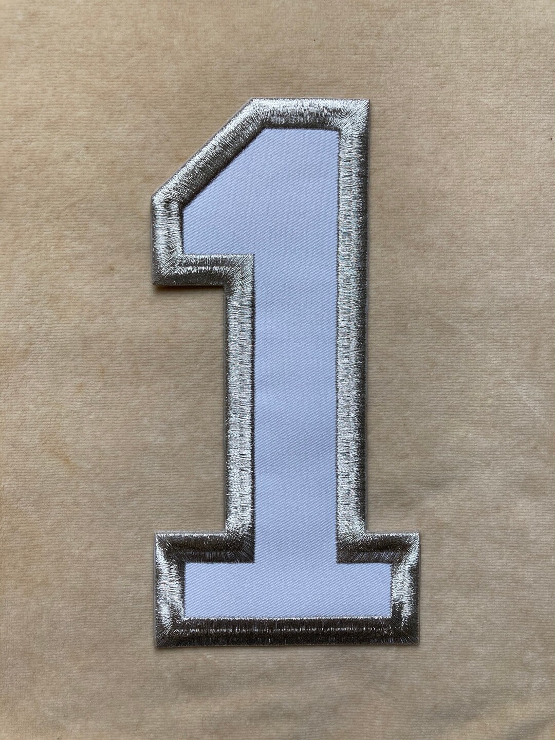 7 Inches Double Outline Varsity Number Iron on Patch - Etsy