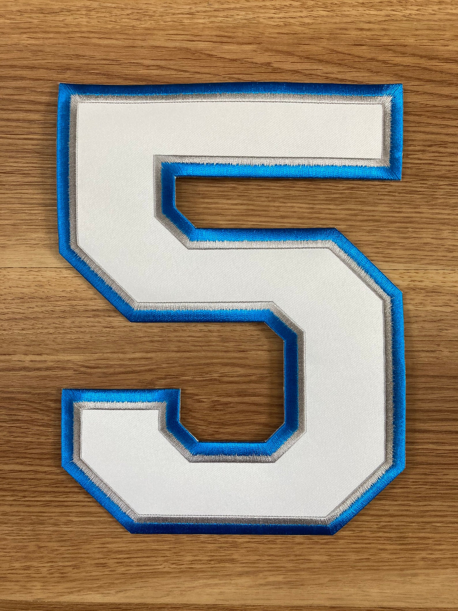 5 Inches Double Outline Varsity Number Iron on Patch - Etsy