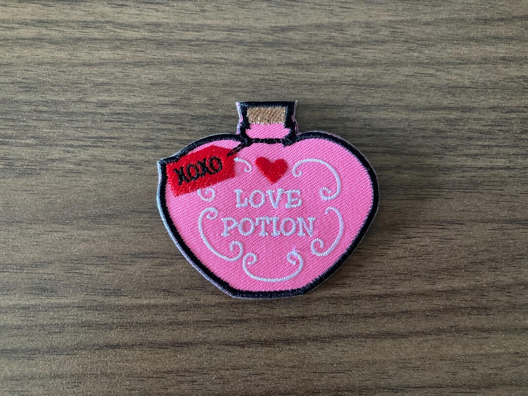 Love Potion Xoxo Iron on Embroidered Patch - Etsy