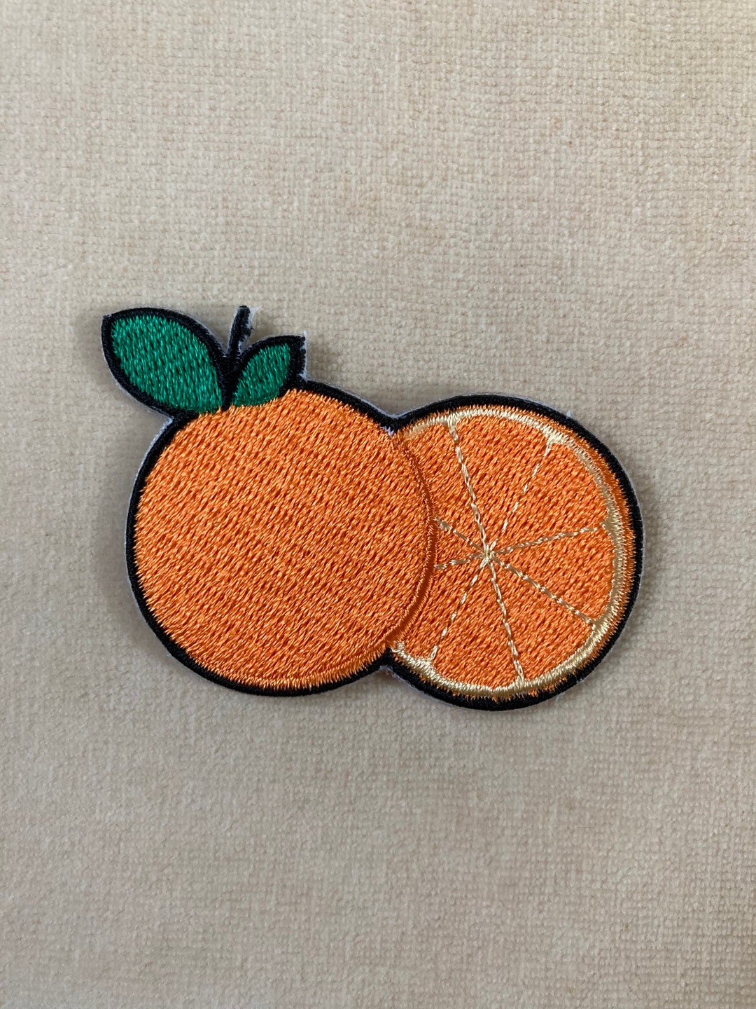 Orange Iron on Patch - Etsy