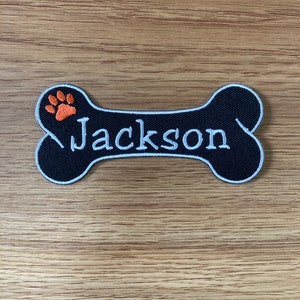 Dog Bone Custom Personalized Iron on Patch - Etsy