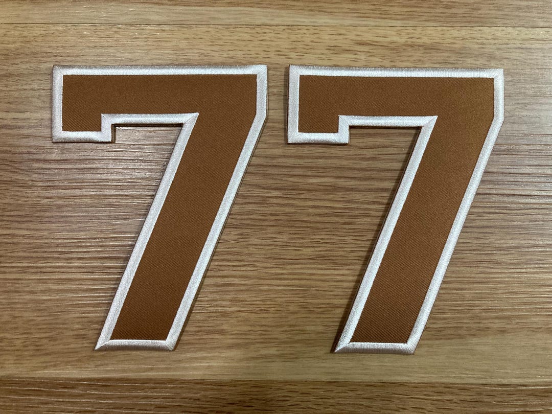 6 Inches Standard Varsity Number Iron on Patch - Etsy