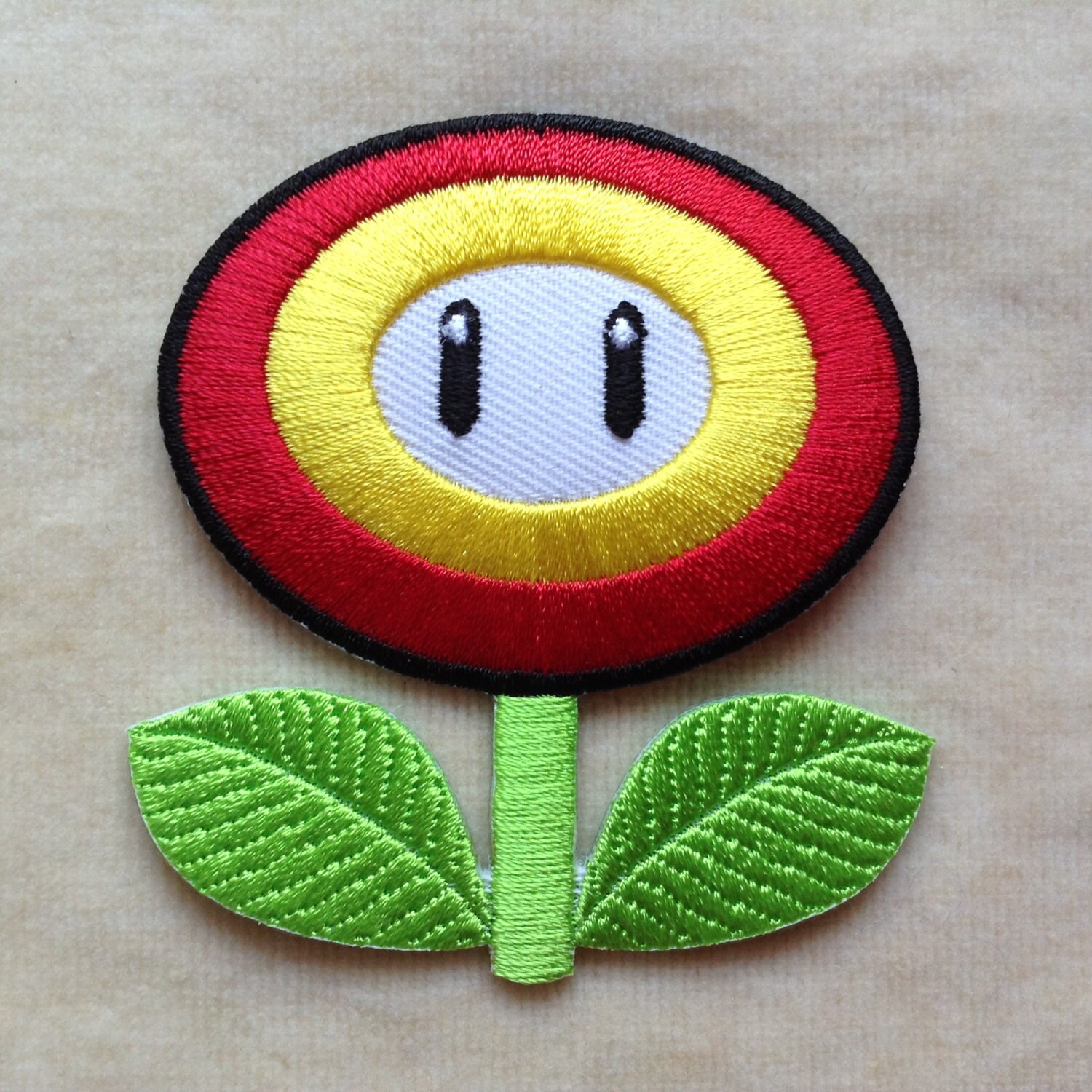 Fire Flower Super Mario Iron On Patch | Etsy
