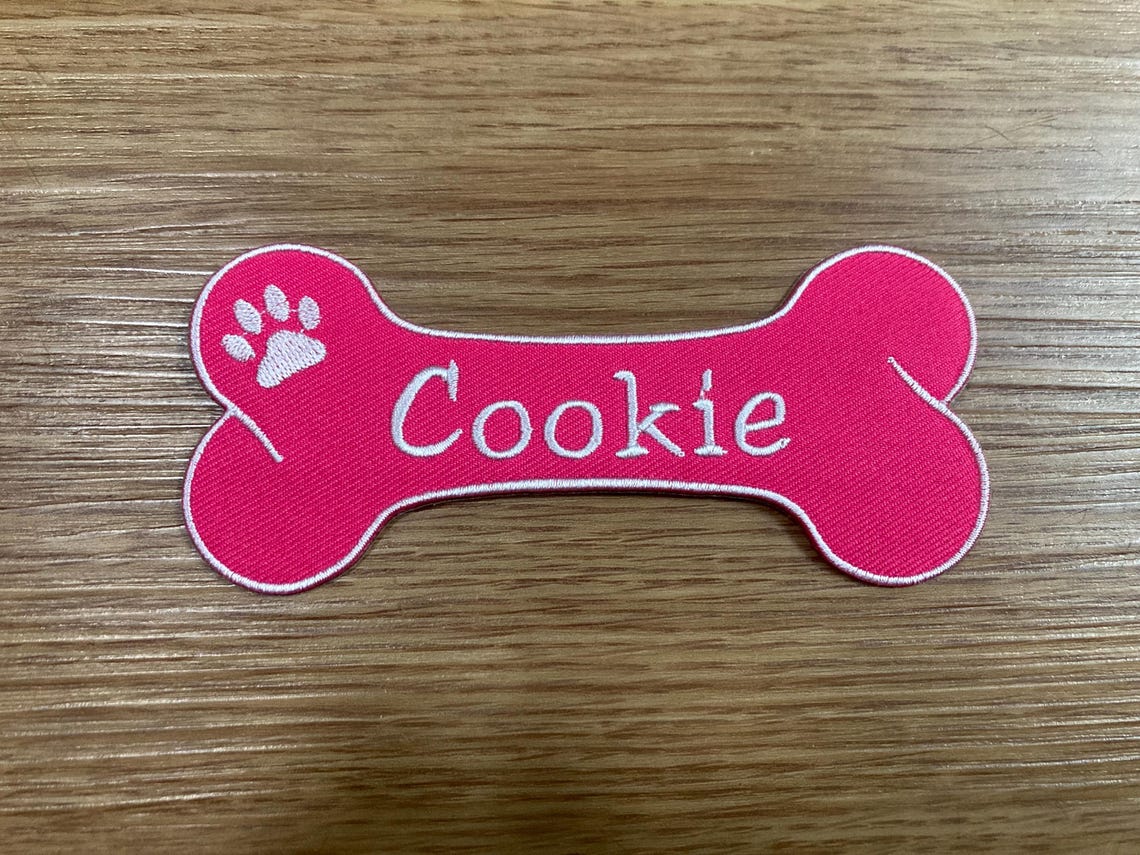 Dog Bone Custom Personalized Iron on Patch - Etsy