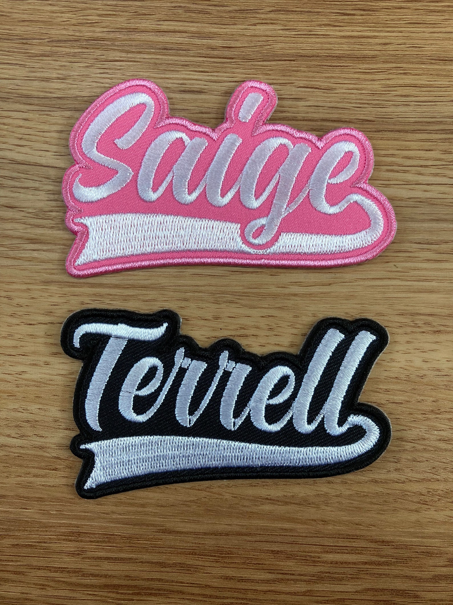 Custom Name Tag Swash Personalized Iron on Patch - Etsy