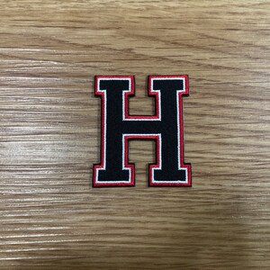 2 Inches Double Outline Varsity Letter Iron on Patch - Etsy