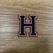 2 Inches Double Outline Varsity Letter Iron on Patch - Etsy