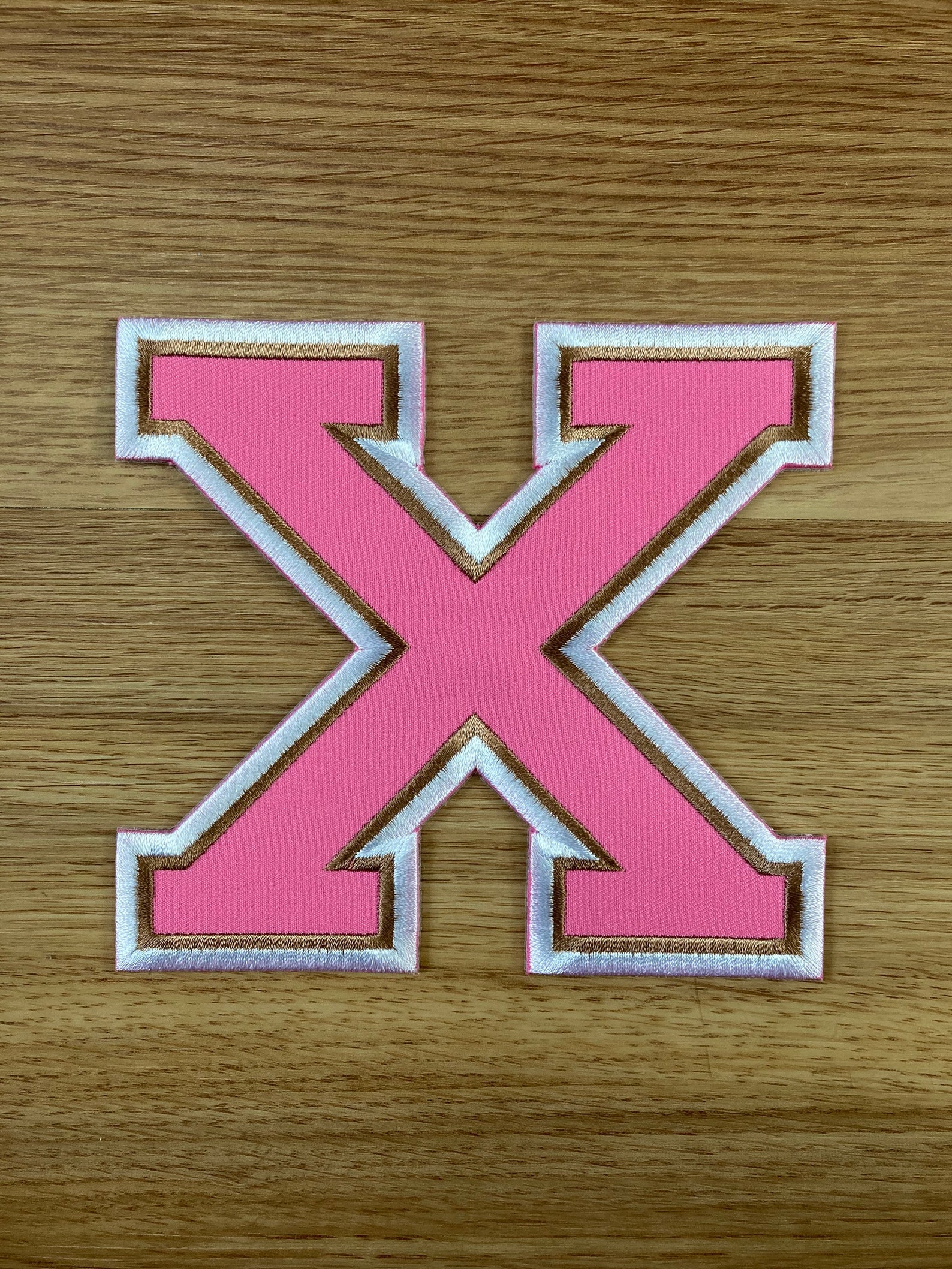 5 Inches Double Outline Varsity Letter Iron on Patch - Etsy
