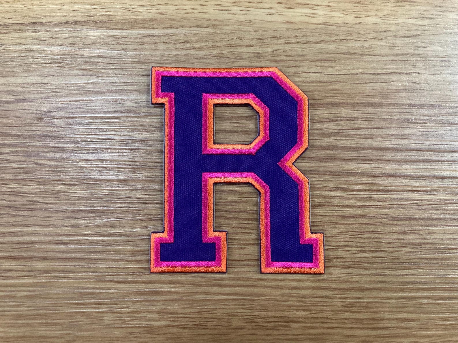 3.5 Inches Double Outline Varsity Letter Iron on Patch - Etsy
