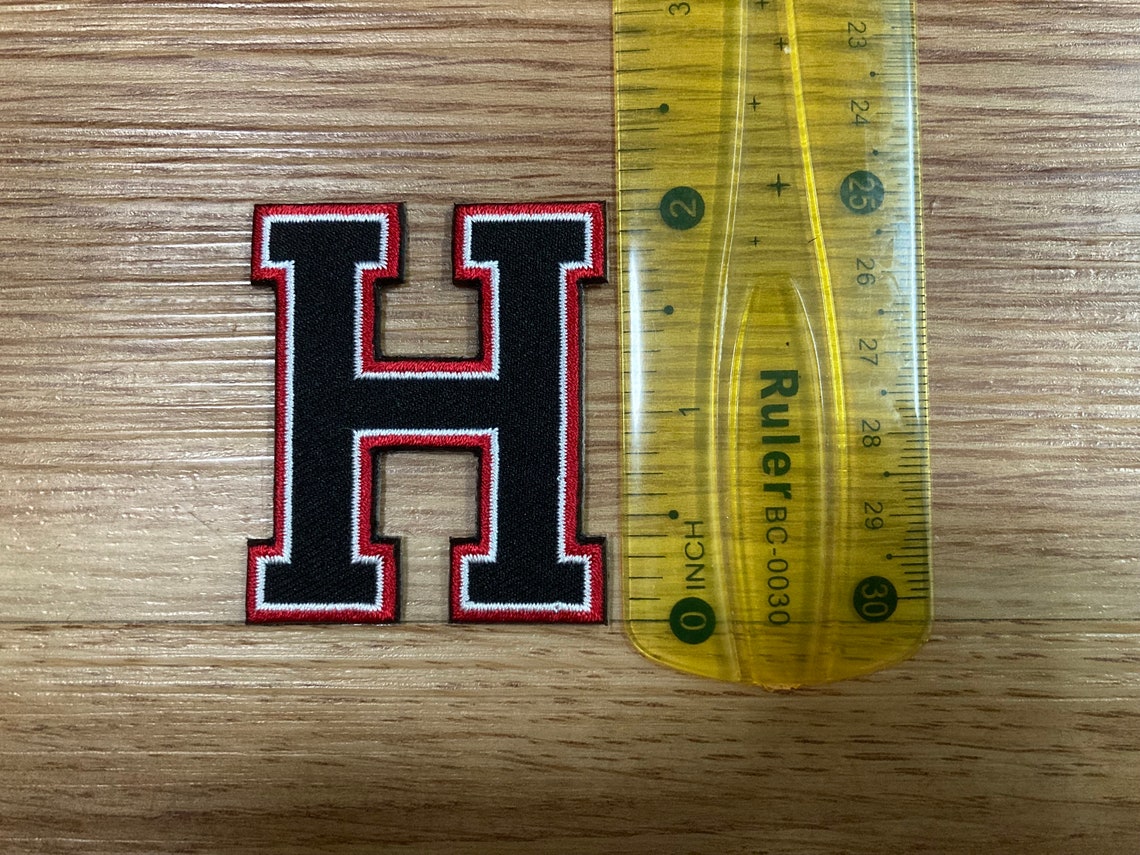 2 Inches Double Outline Varsity Letter Iron on Patch - Etsy