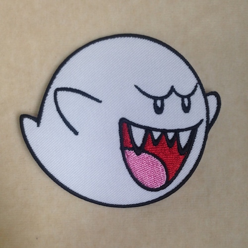 BOO Embroidered Nintendo Ghost Patch From Mario Brothers - Etsy