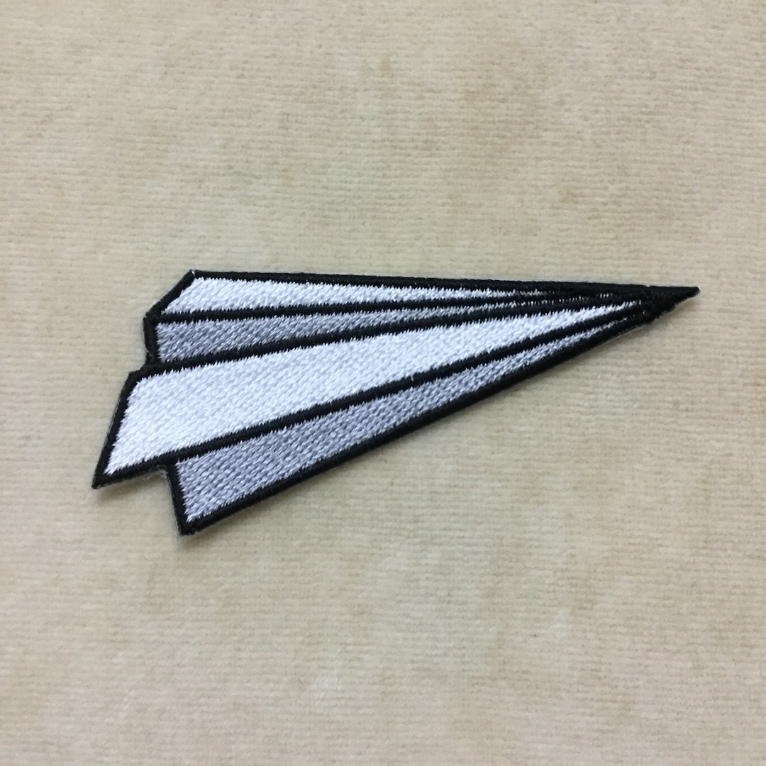 Paper Airplane Iron on Patch - Etsy