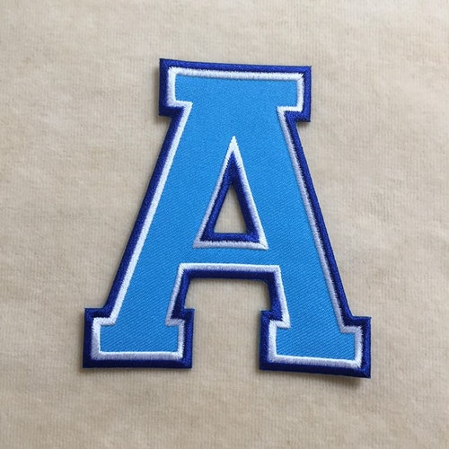 4 Inches Standard Varsity Letter Iron on Patch - Etsy