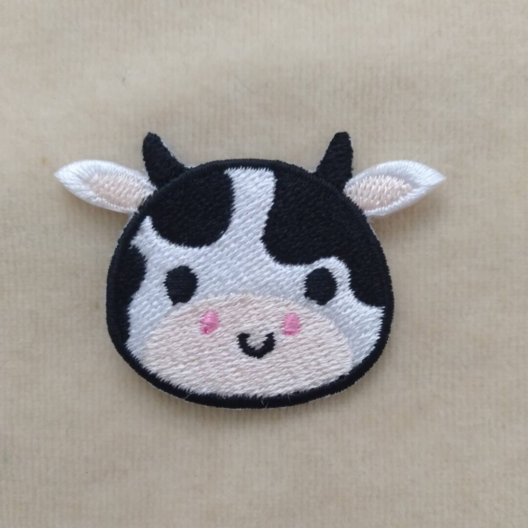 Cow Head Iron on Patch - Etsy
