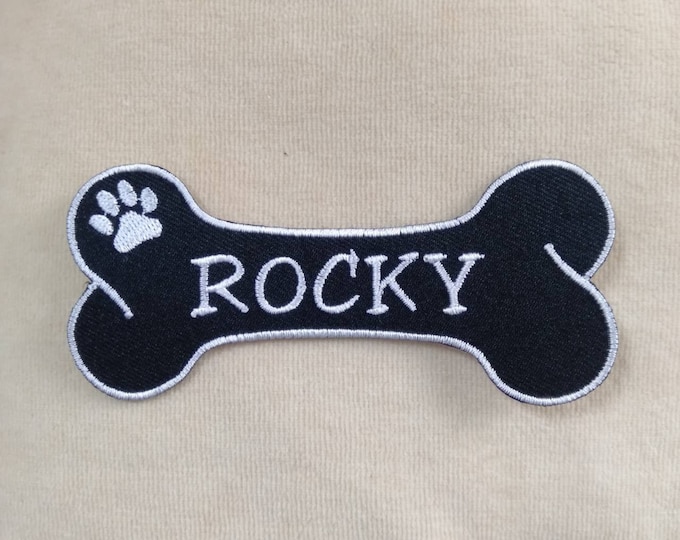 Dog Bone Custom Personalized Iron on Patch - Etsy