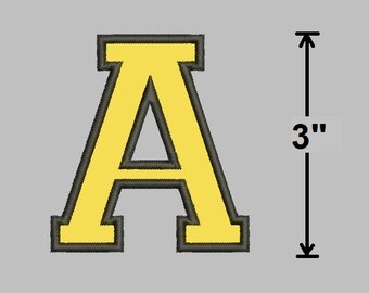 4.5 Inches Standard Varsity Letter Iron on Patch | Etsy