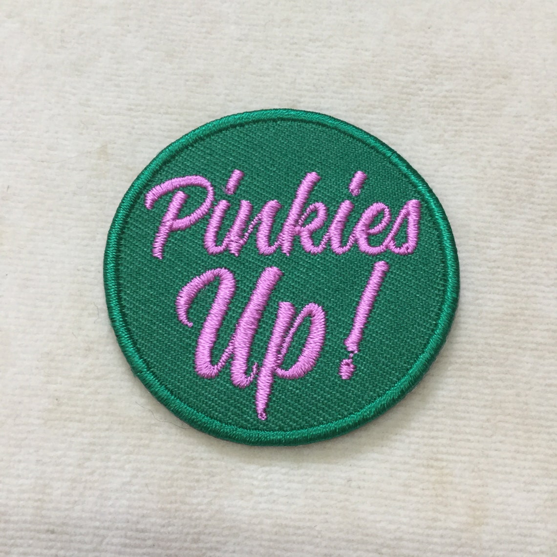 Pinkies up Iron on Patch - Etsy