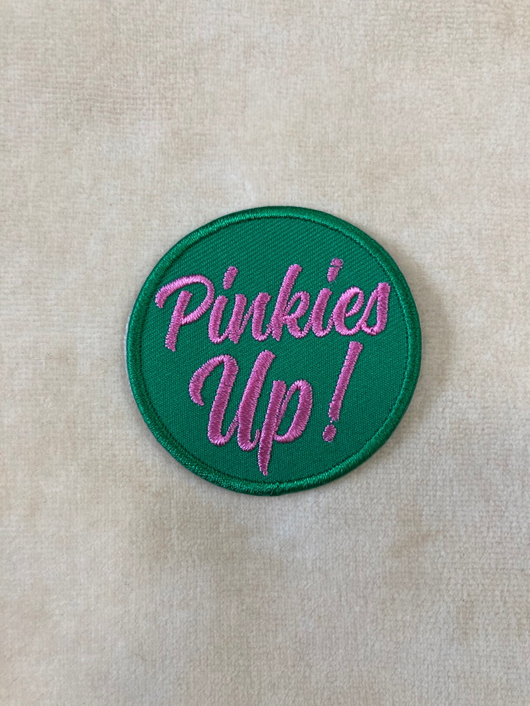 Pinkies up Iron on Patch - Etsy