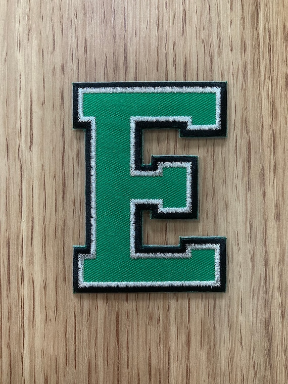 3 Inches Double Outline Varsity Letter Iron on Patch | Etsy