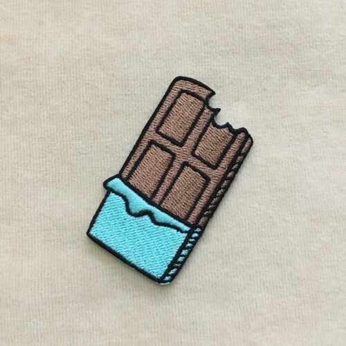 Chocolate Ice Cream Iron-on Patch Chocolate Ice Lolly Badge | Etsy