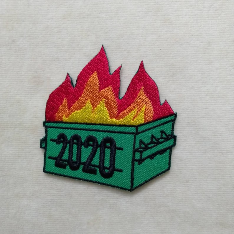 Dumpster Fire Iron on Patch - Etsy