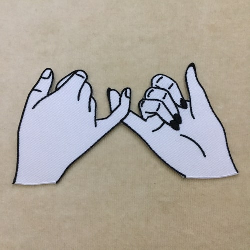 Pinky Promise Hand Iron on Patch | Etsy