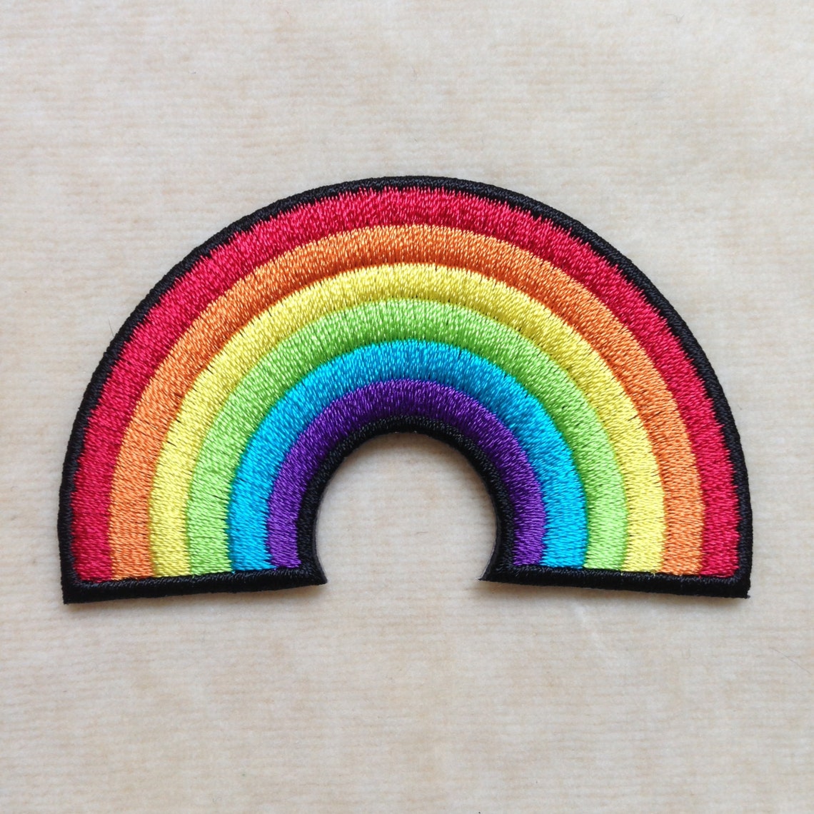 Rainbow Iron on Patch | Etsy