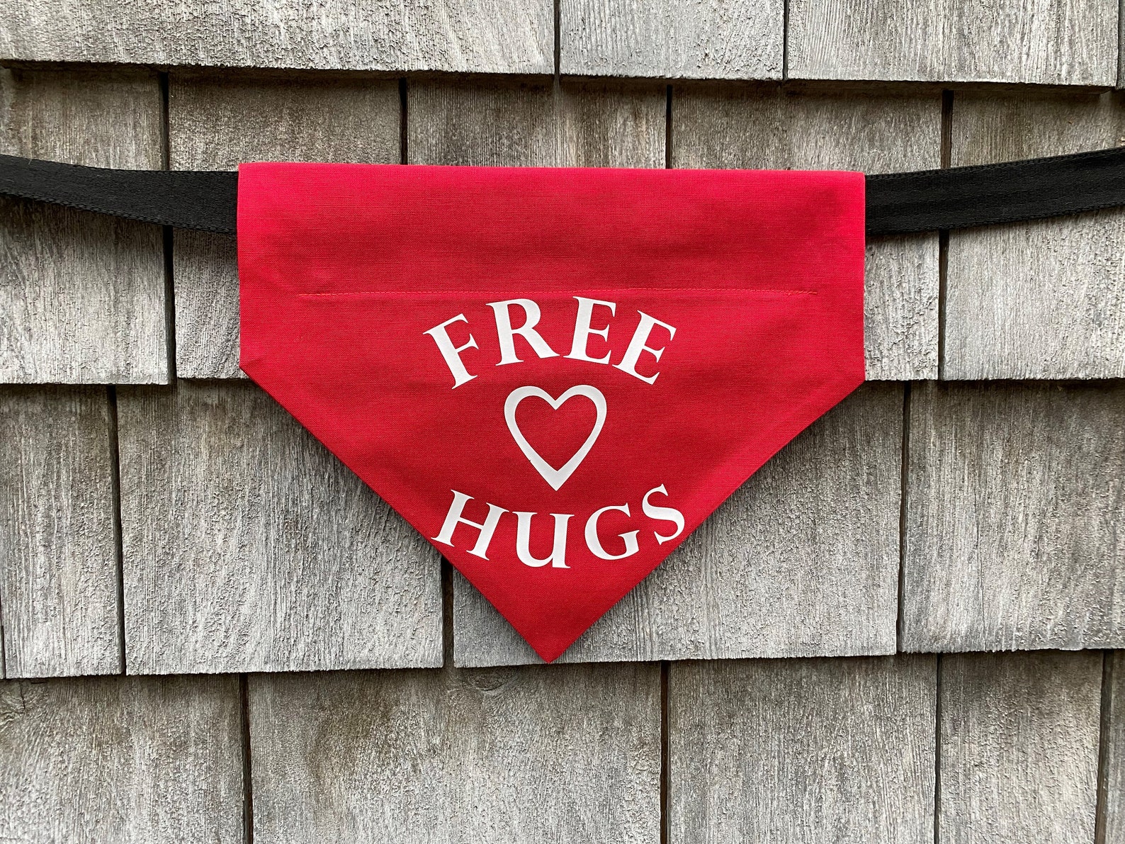 Free Hugs Valentine Dog Bandana Slides Over Collar Pet - Etsy