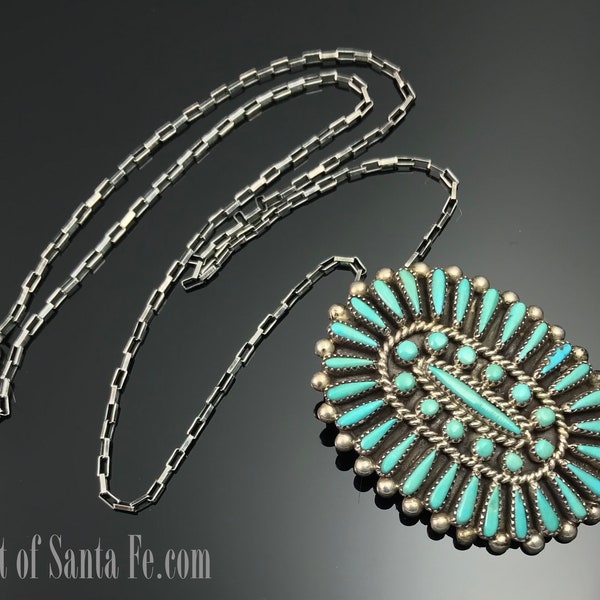 Needlepoint Cluster Zuni Necklace - Etsy