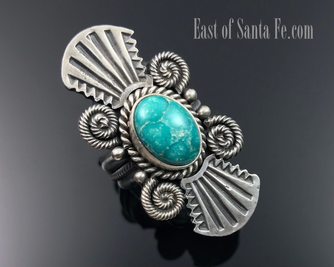 Sonoran Rose Turquoise Native American Navajo Ring Size 8 - Michael ...