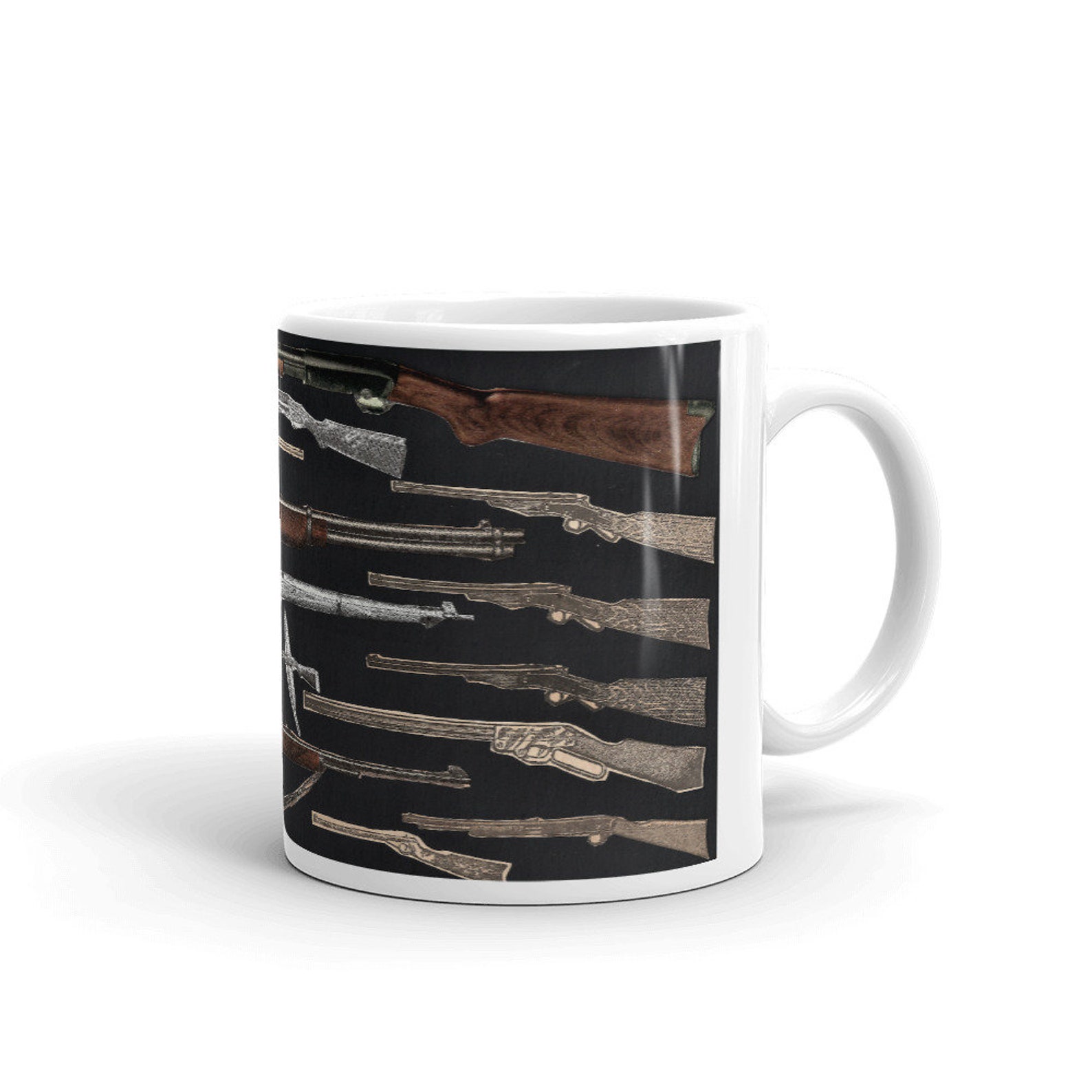 Gun Collectors Vintage Firearm Art Coffee Mug - Etsy