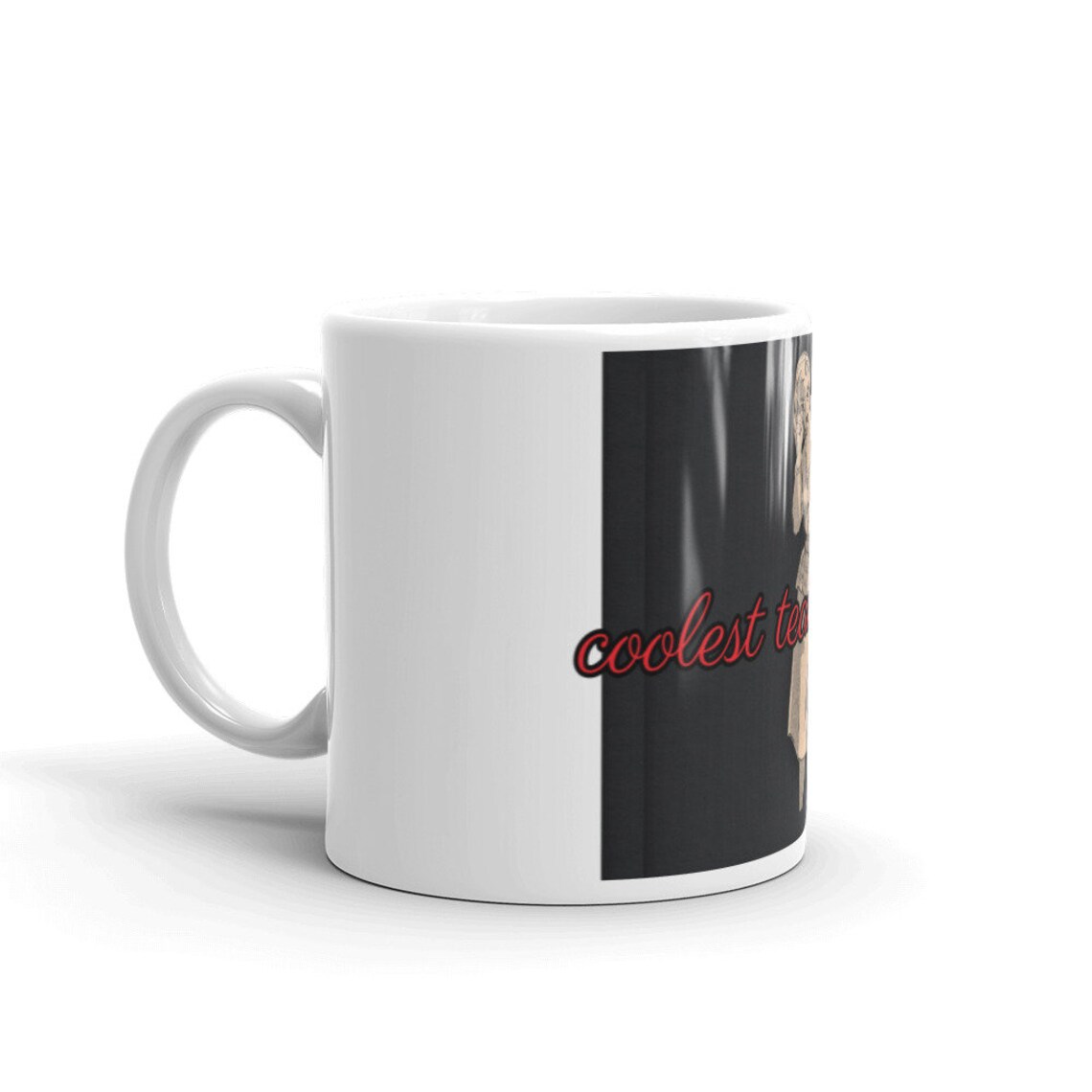 Coolest Teacher Ever White Glossy Mug - Etsy