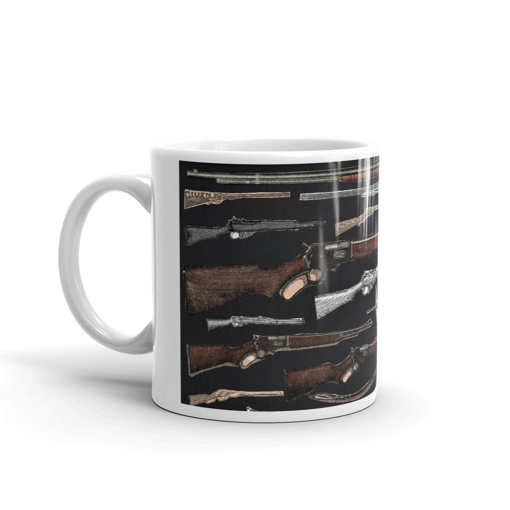 Gun Collectors Vintage Firearm Art Coffee Mug - Etsy
