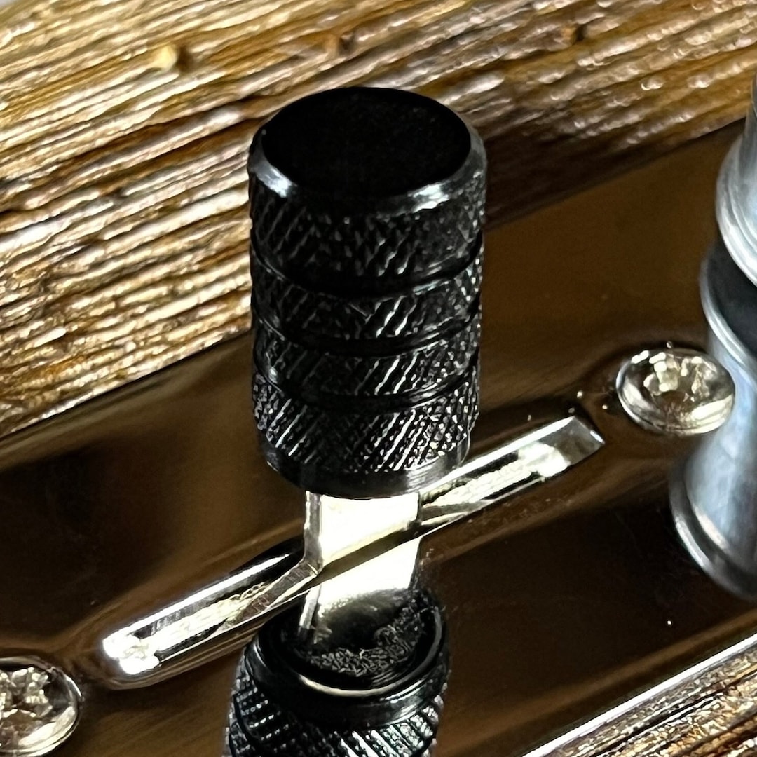 Kinnatone Promo Black, Gold or Silver Knurled Aluminium Guitar Switch ...