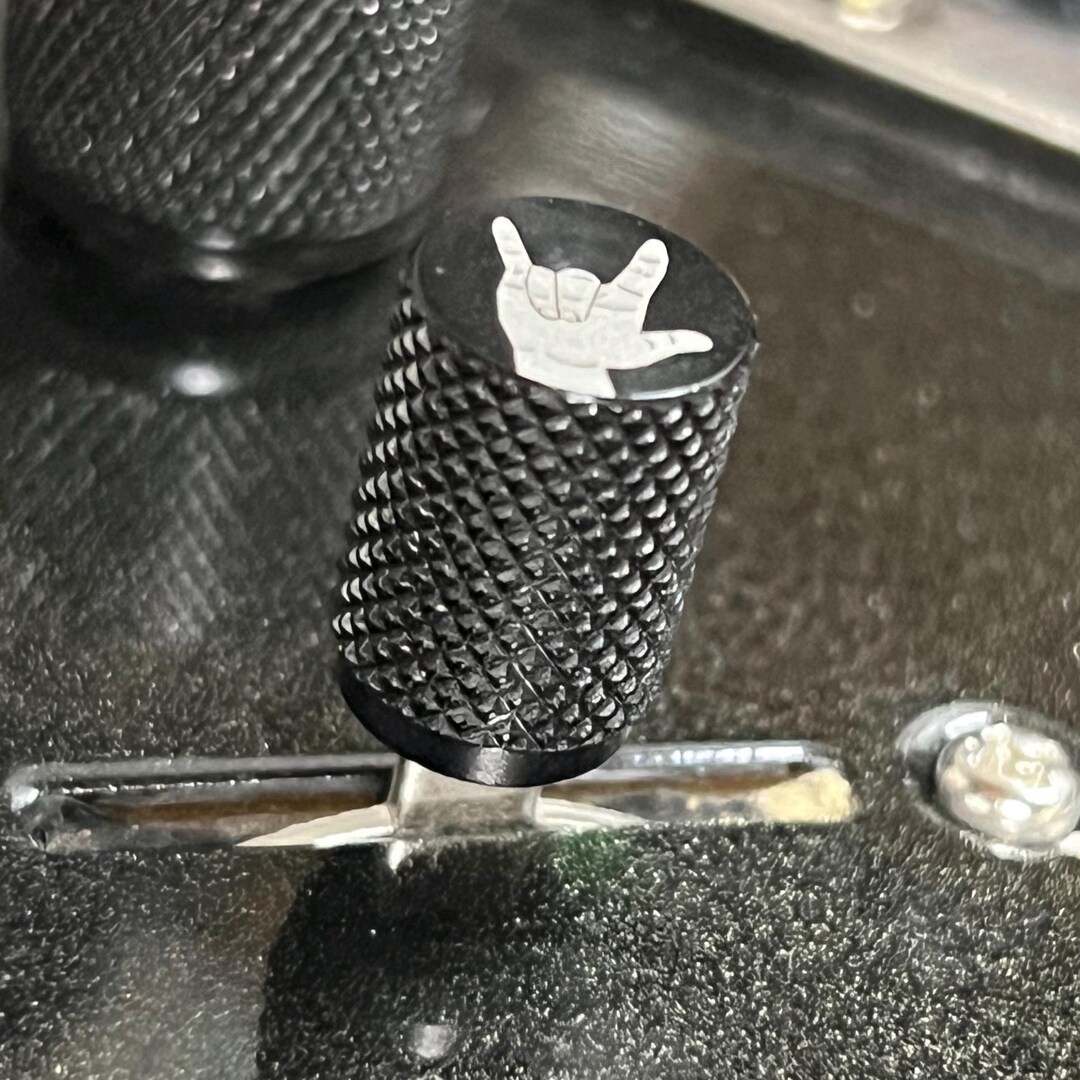 Engraved Stainless Steel Guitar Switch Knob Tip: Love/rock on FITS ...