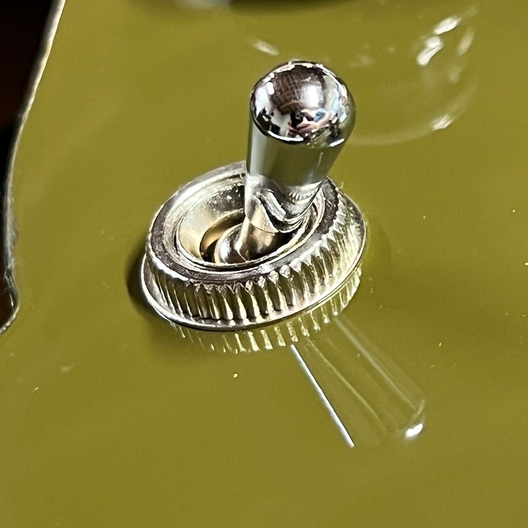 Chrome Smooth 3 Way Toggle Switch Tip Epiphone and Ibanez Style 3.5mm ...