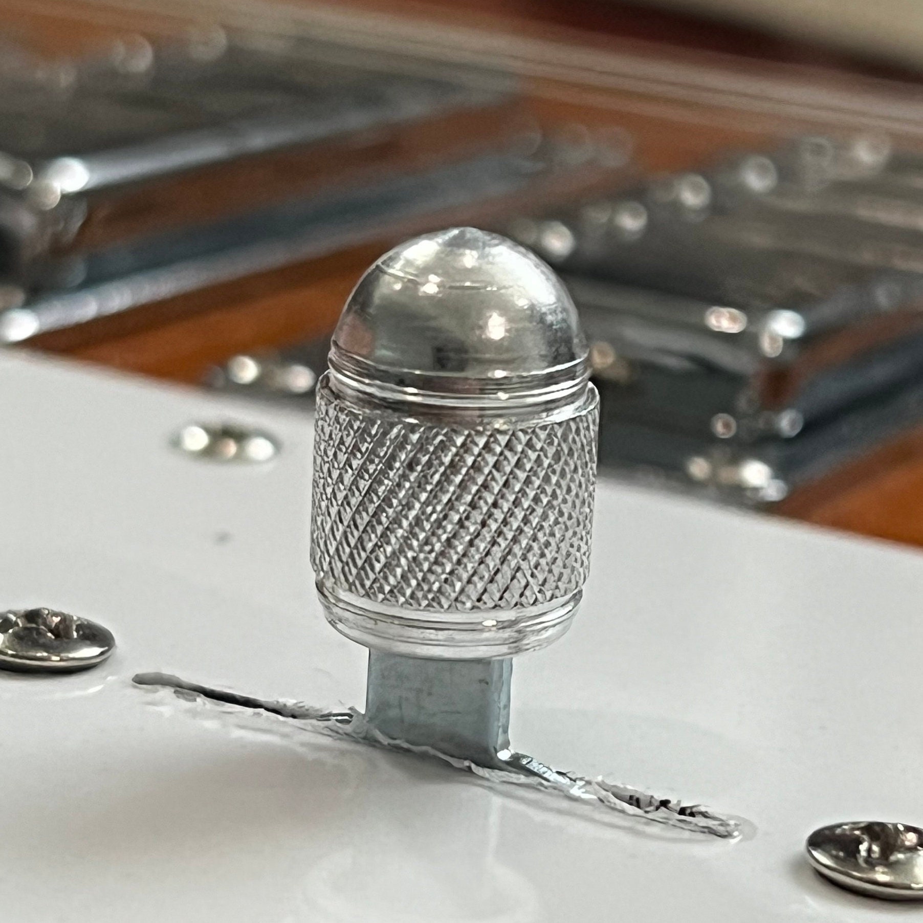 Chrome Bullet Guitar Switch Knob – Knurled Aluminum, STRAT TELE Press ...