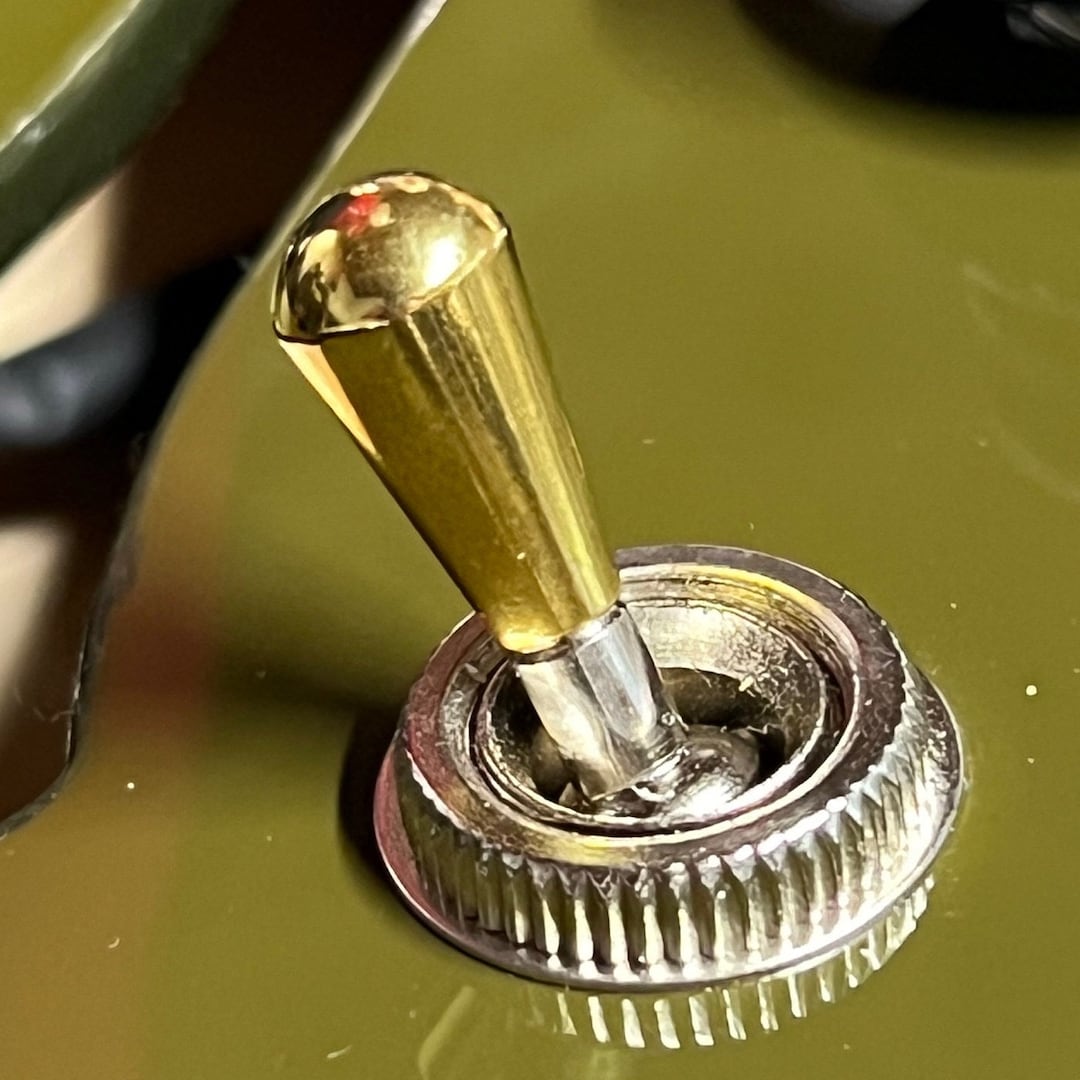 Gold Smooth 3 Way Toggle Switch Tip Epiphone and Ibanez Style 3.5mm ES ...