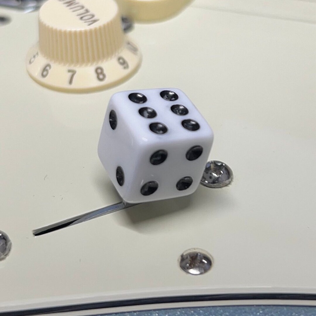 Kinnatone White Dice Switch Tip: 14mm Strat/tele Guitar Switch - Etsy