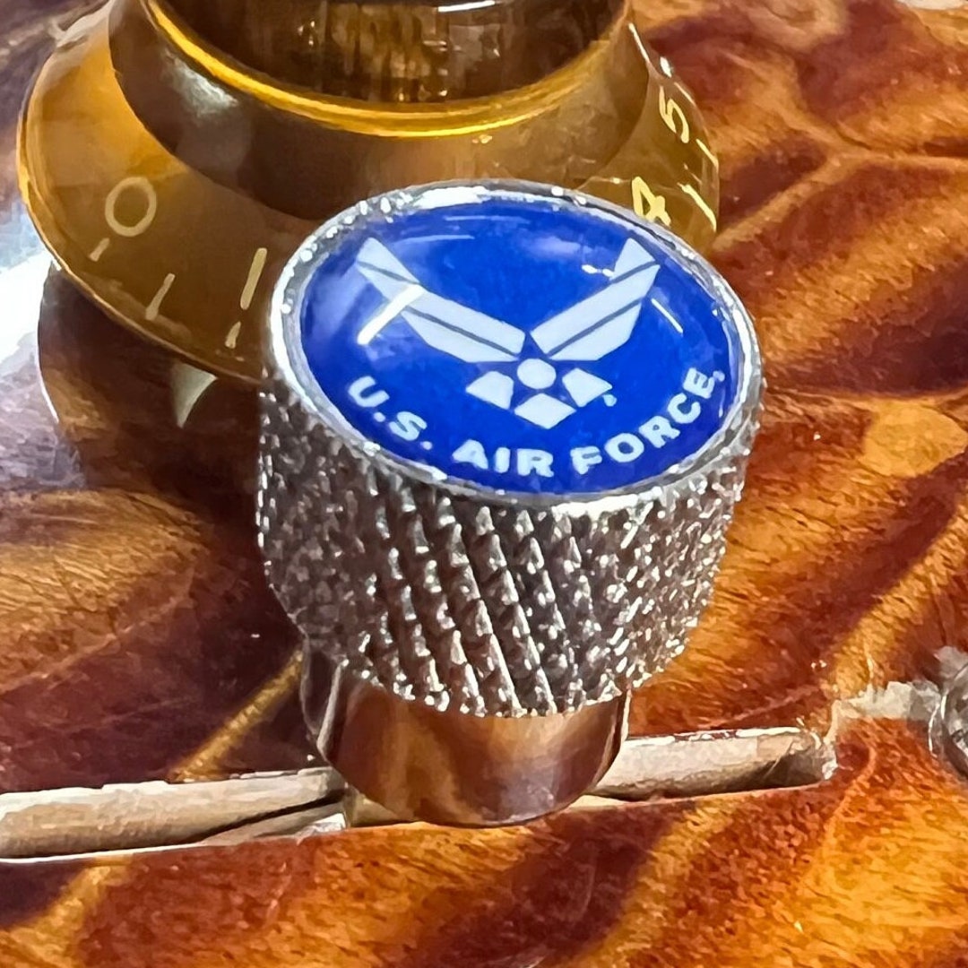 Kinnatone U.S. Air Force Chrome Guitar Switch Tip - Fender Strat Tele ...