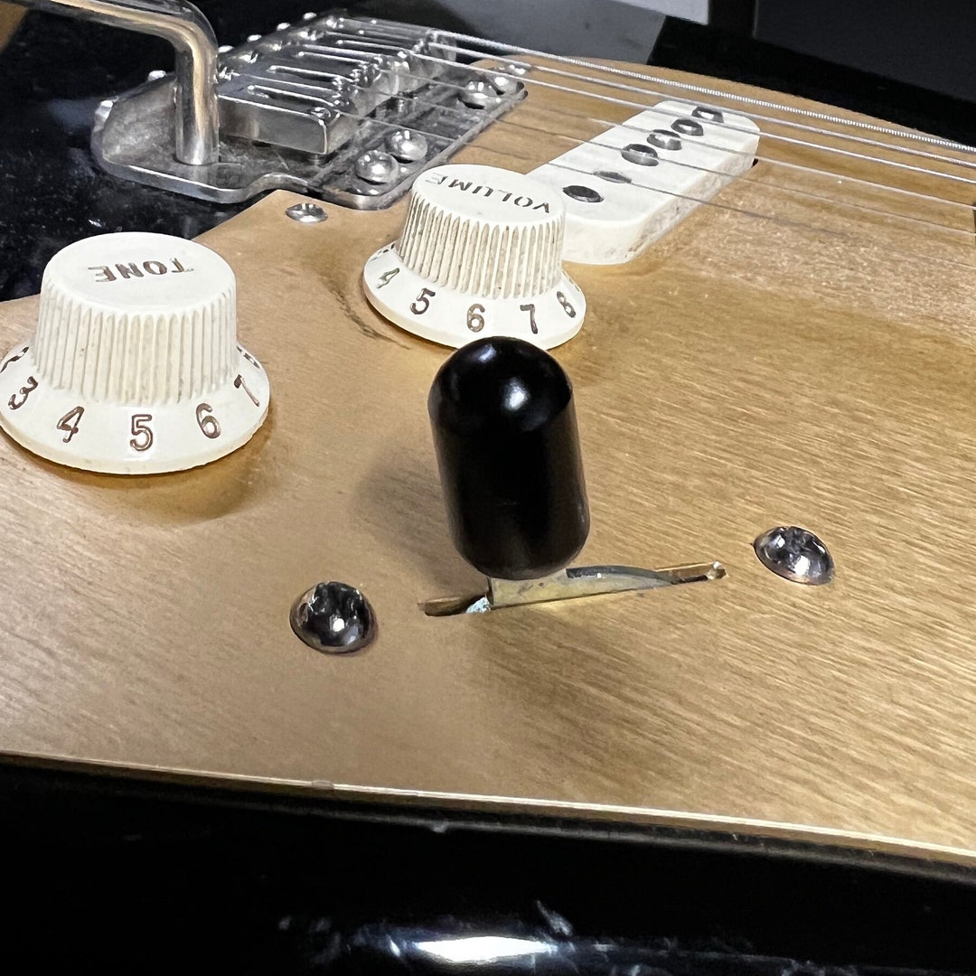 Kinnatone Smooth Black Aluminum Guitar Switch Tip for Blade Style ...