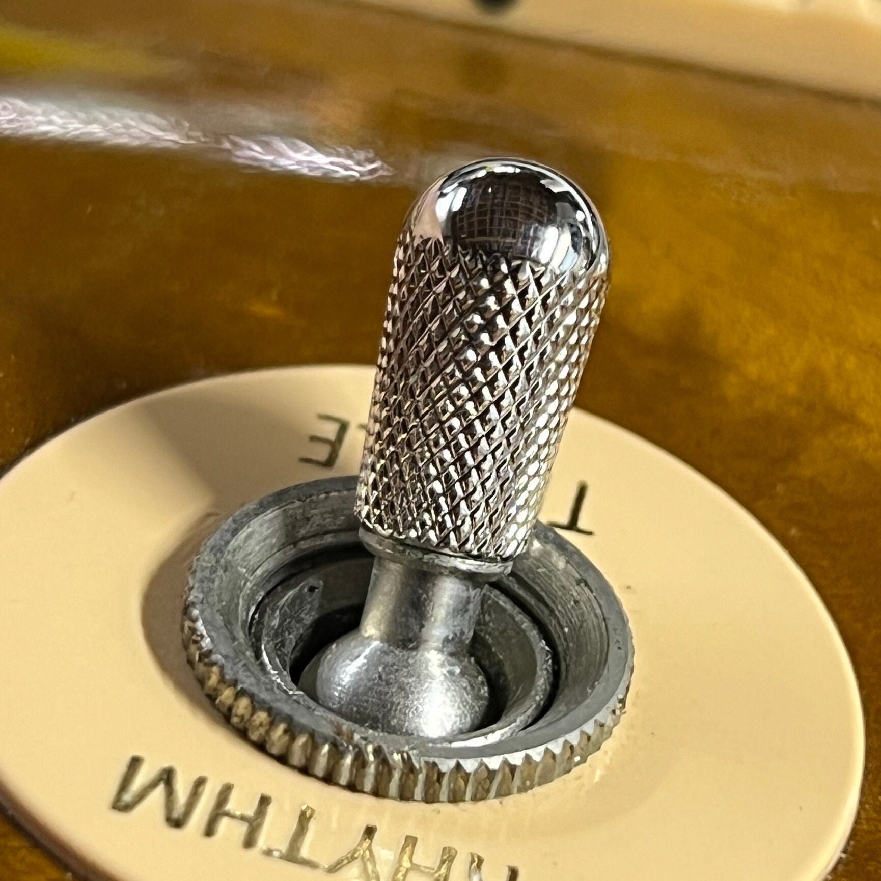 Nickel Knurled 3 Way Toggle Switch Tip Gibson Style 8/32 USA Style ...