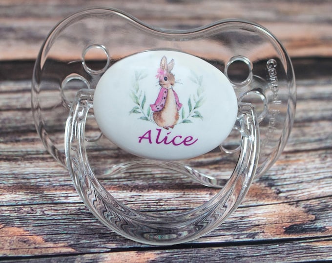 12 Peter Rabbit Baby Shower Pacifier Necklace Favors Baby Shower Games ...