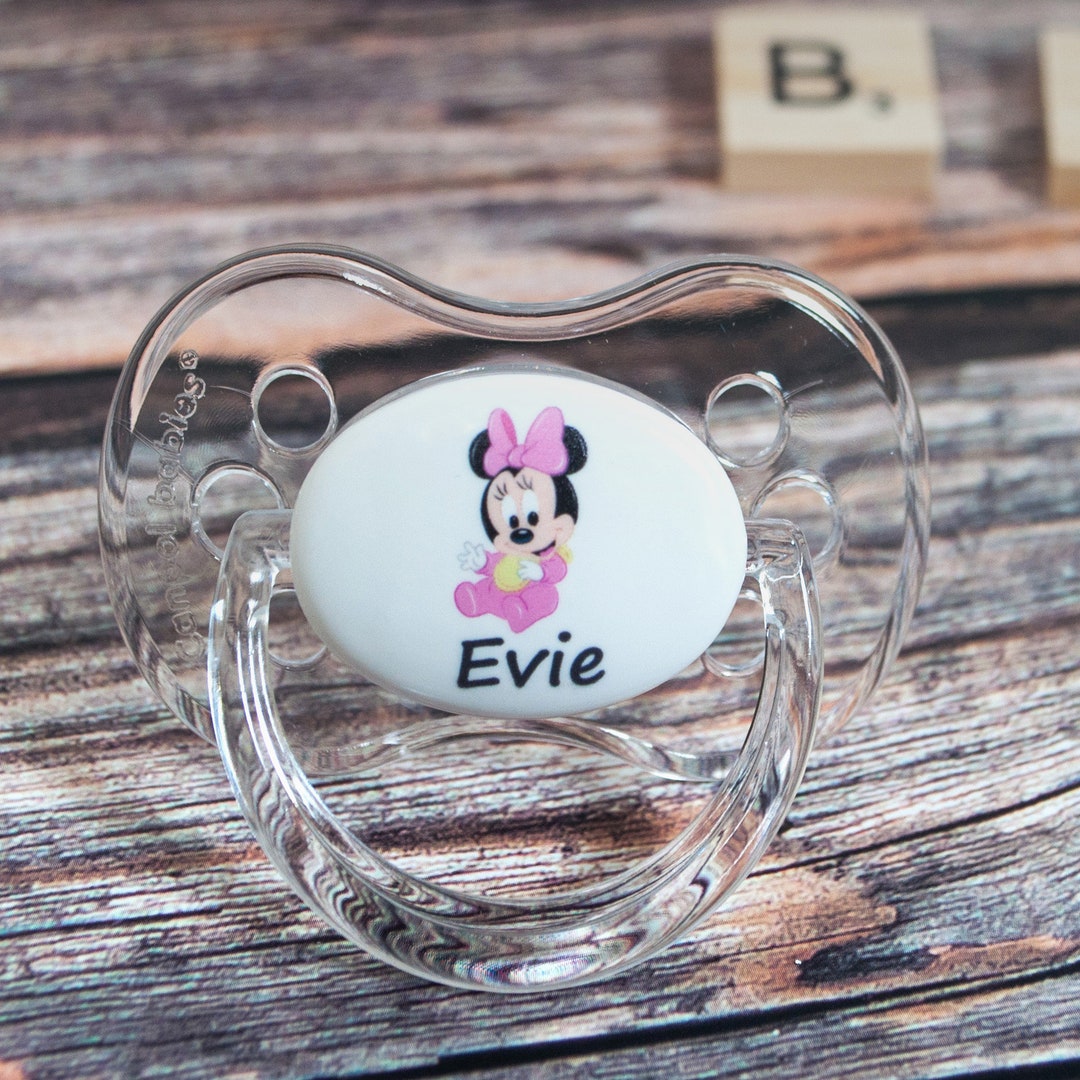 2-PACK Personalised Dummy Pacifier Soother, Various Teats, BABY MOUSE ...