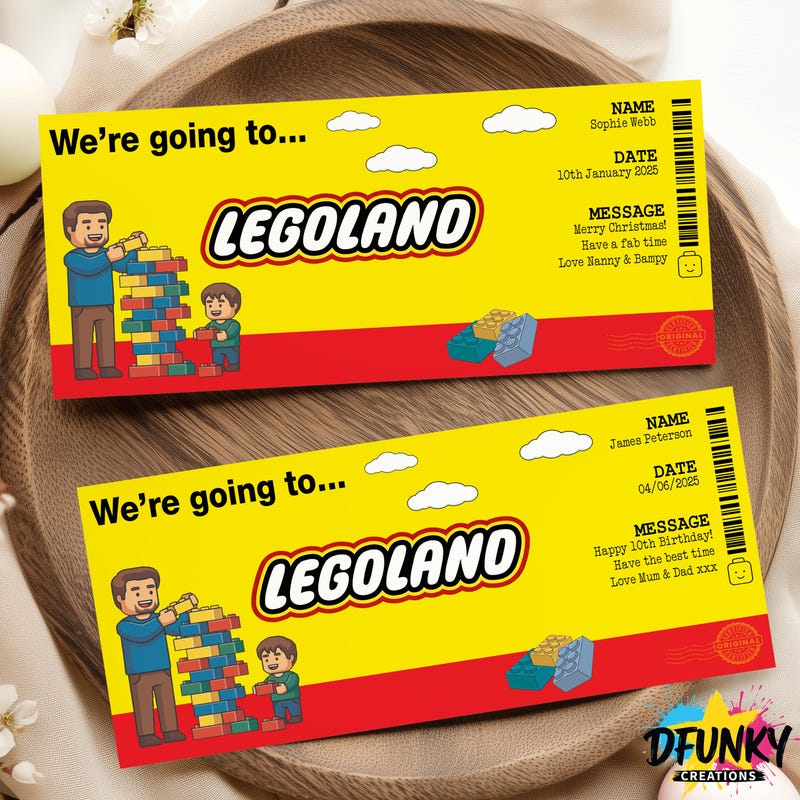 Legoland Birthday Card - Etsy UK