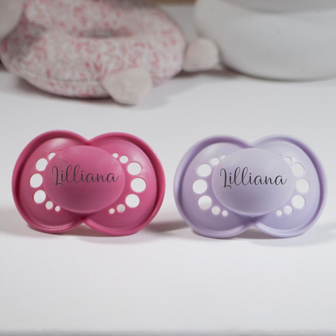 MAM *2-PACK* Personalised Dummy Pacifier Soother, 2 Sizes, 3 Fonts - Etsy