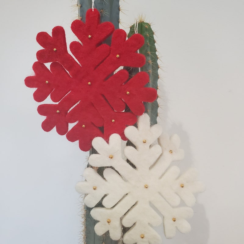 Felt Snowflakes - Etsy